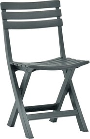 vidaXL Skládací zahradní židle 2 ks plast [48789] Barva: antracitová