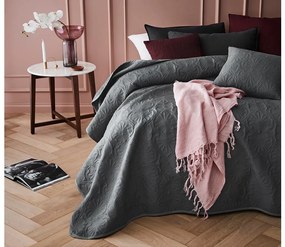 Room99 Přehoz na postel Prošívaný LEILA Barva: Světle šedá, Velikost: 240 x 260 cm