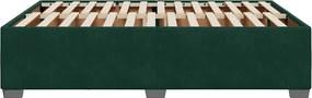 Rám postele bez matrace tmavě zelená 140 x 200 cm samet 3284640