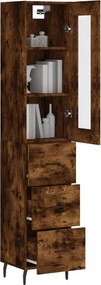 Skříň highboard kouřový dub 34,5 x 34 x 180 cm kompozitní dřevo 3199254
