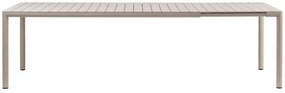 Nardi Béžový plastový rozkládací zahradní stůl Tevere 211/275 x 100 cm