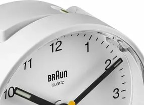 Braun BNC001 bílá / Klasický budík / Analogový / 1x AA baterie