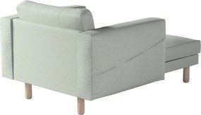 Potah na IKEA Norsborg šezlong s loketními opěrkami barva modrá látka pletený vzor