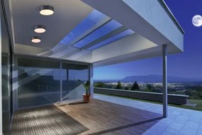 LED venkovní stropní svítidlo Casper Square 3000K černé
