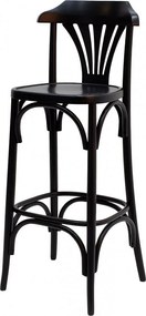 Bradop Židle barová celodřevěná VANESA buková Z228 | Provedení: C - Černý lak