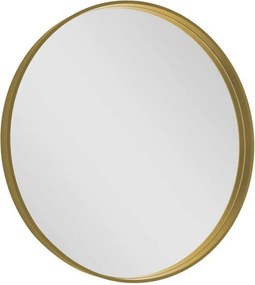 Sapho Notion - Zrcadlo v rámu, průměr 60 cm, matná zlatá NT600G