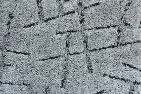 Metrážový koberec bytový Nicosia 93 šedý - šíře 4 m