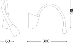 Ideal Lux - LED Flexibilní lampička GOOSE LED/3W/230V CRI 90 bílá