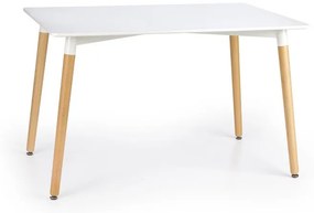 Halmar Jídelní stůl Socrates rectangle 120x80x74cm - bílá