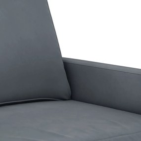 Petromila 2dílná sedací souprava s poduškami tmavě šedá samet