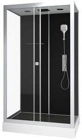 Vitamine Black 2.0 Sprchový box Atrium, 215 × 115 × 85 cm