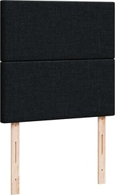 Box spring postel s matrací černá 90x190 cm textil 3292638