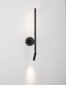 Matně černé hliníkové LED nástěnné svítidlo s ohybatelnou konstrukcí Handy – Nova Luce
