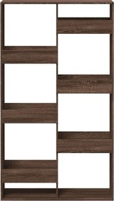 Dělicí stěna hnědý dub 100 x 33 x 175 cm kompozitní dřevo 3309579
