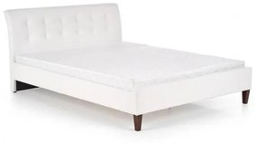 Čalouněná postel Kirsty 160x200, bílá, bez matrace