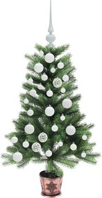 Vánoční stromeček s 150 LED diodami s stojanem Zelená 90 cm PE 3396303