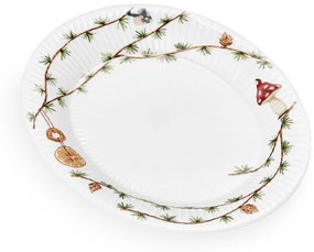 KÄHLER Oválný talíř Hammershøi Christmas 28,5×22,5 cm, multi barva, porcelán