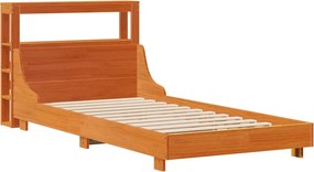Postel bez matrace voskově hnědá 75 x 190 cm masivní borovice 3306446