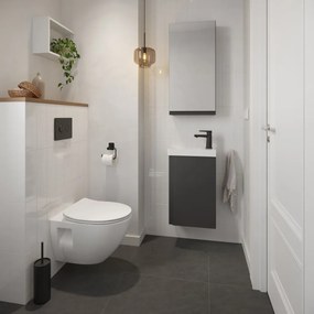 Cersanit Moduo, System50 MECH podomítkový rám + závěsná wc mísa Moduo Plus CleanOn + chromové tlačítko MOVI II, S701-769