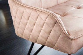 Designová lavice Natasha 156 cm šampaňský samet