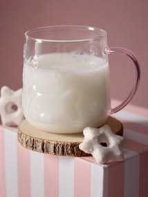 Sinsay - Vánoční hrnek s motivem sněhové vločky - pastelová růžová
