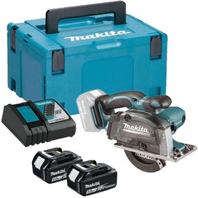 Makita - 18V AKU okružní pila na kov 136 mm, 2x aku 5,0 Ah LXT, nabíječka DCS552RTJ