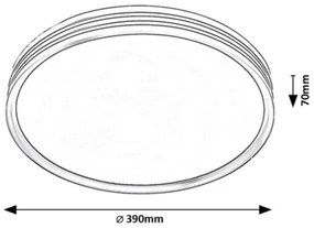 Rabalux 71118 - LED Stropní svítidlo EPORA LED/25W/230V 3000K