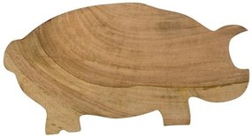 Dřevěné mangové prkénko prase - 44*24*2cm