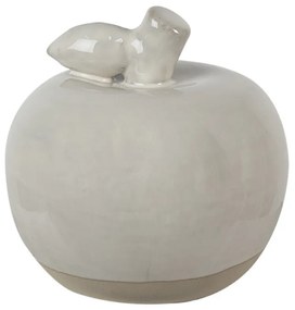 Béžová porcelánová dekorace jablko Apple XS - Ø 6*6 cm