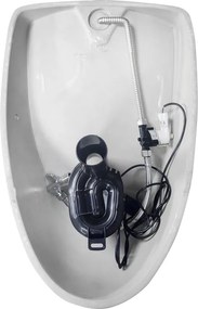 Isvea Isvea, DYNASTY urinál s automatickým splachovačem 6V DC, zakrytý přívod vody, 39x48 cm, 10SZ92001-SENSOR