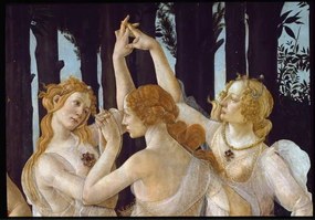 Botticelli, Sandro (Alessandro di Mariano di Vanni Filipepi) - Obrazová reprodukce Spring (La Primavera), (40 x 26.7 cm)