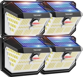 Solární Lampa Led 231-Diod s pohybovým senzorem IP65 300 stupňů