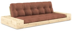 Rozkládací pohovka v cihlové barvě 244 cm Base – Karup Design