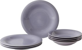 Hluboké talíře a snídaňové talíře Color Loop Blueblossom 8 dílů