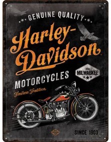 Postershop Plechová cedule: Harley-Davidson  (Timeless Tradition) - 40x30 cm