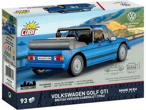 COBI Stavebnice 24661 Volkswagen Golf GTI Cabrio 1984 modrá / 1:35 / 9