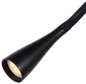 Lucide 18256/03/30 nástěnná LED lampa Zozy černá, s klipem, 4W, 3000K, 53,5cm