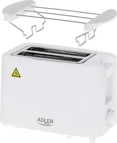 Adler AD 3223 bílá / Topinkovač / 900W / 6 stupňů