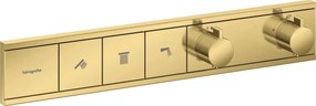 Hansgrohe RainSelect, podomítkový termostatický modul pro 3 spotřebiče, zlatá, HAN-15381990