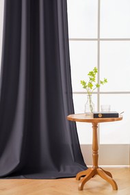 Závěs OXFORD LIGHT 140x250 cm, tmavě šedý Zavěšení: Řasící páska