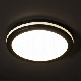 LED svítidlo Kanlux BENO ECO 20W CCT O B černé 20W 3000K/4000K/6500K IP65 38383