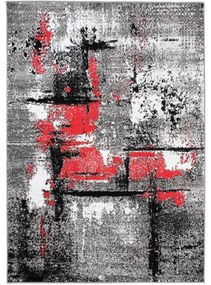 Kusový koberec PP Jonor šedočervený 80x150cm