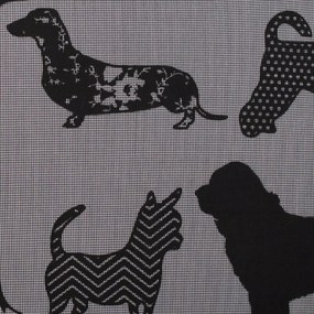 SCANquilt povlak SMART dogs patch šedočerná 45 x 45 cm