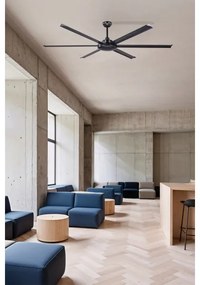 FARO 34203 - Stropní ventilátor ROTTERDAM XL černá pr. 200 cm + dálkové ovládání