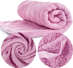 York Ručník Gomez 70x140 světle fialová bavlna 500g/m2