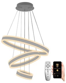NEDES | LED Stmívatelný lustr na lanku LED/165W/230V 3000-6500K + dálkové ovládání | ND3467