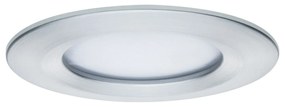 Paulmann 93901 Premium LED Slim Coin Satin, zápustná bodovka 3x6,8W LED 2700K stmívatelná, soustružený hliník, prům. 7,8cm, IP44