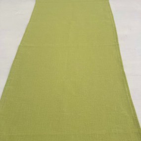 Lněný běhoun ubrus 145x40 cm Len zelený