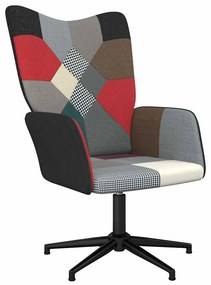 Relaxační křeslo patchwork textil 328199