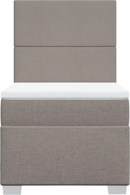 Box spring postel s matrací taupe 100 x 200 cm textil 3290396
